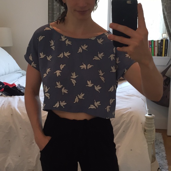 H&M | Tops | Dove Crop Top | Poshmark